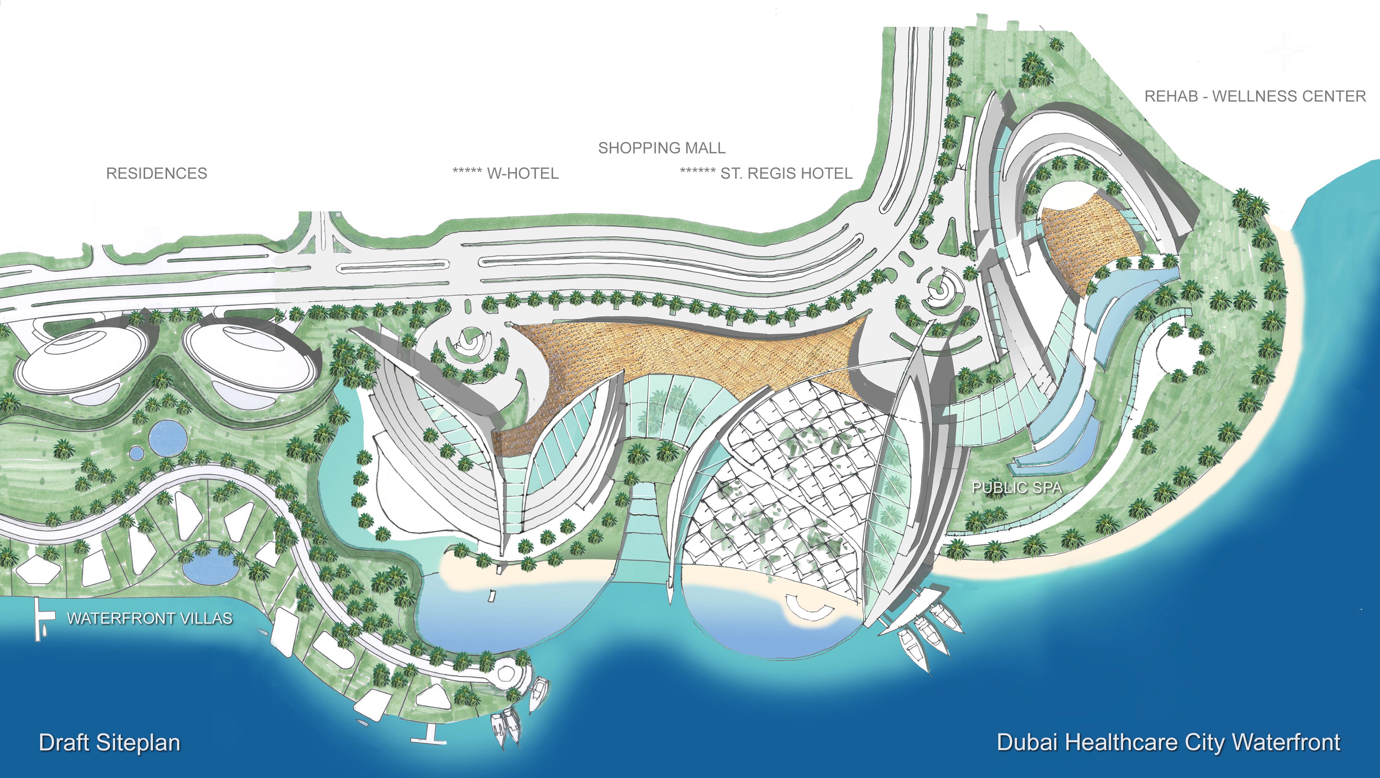 Dubai Healthcare City Waterfront | Flattinger Architects – wide range ...