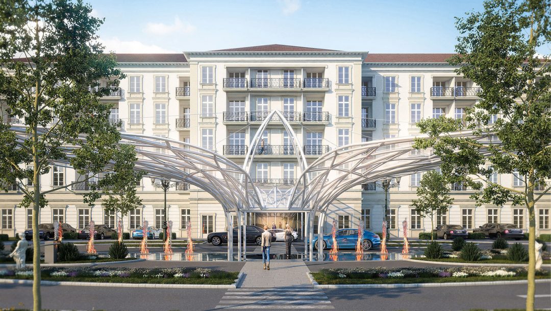 New entrance & canopy Hotel Quellenhof Bad Ragaz – CH | Flattinger ...